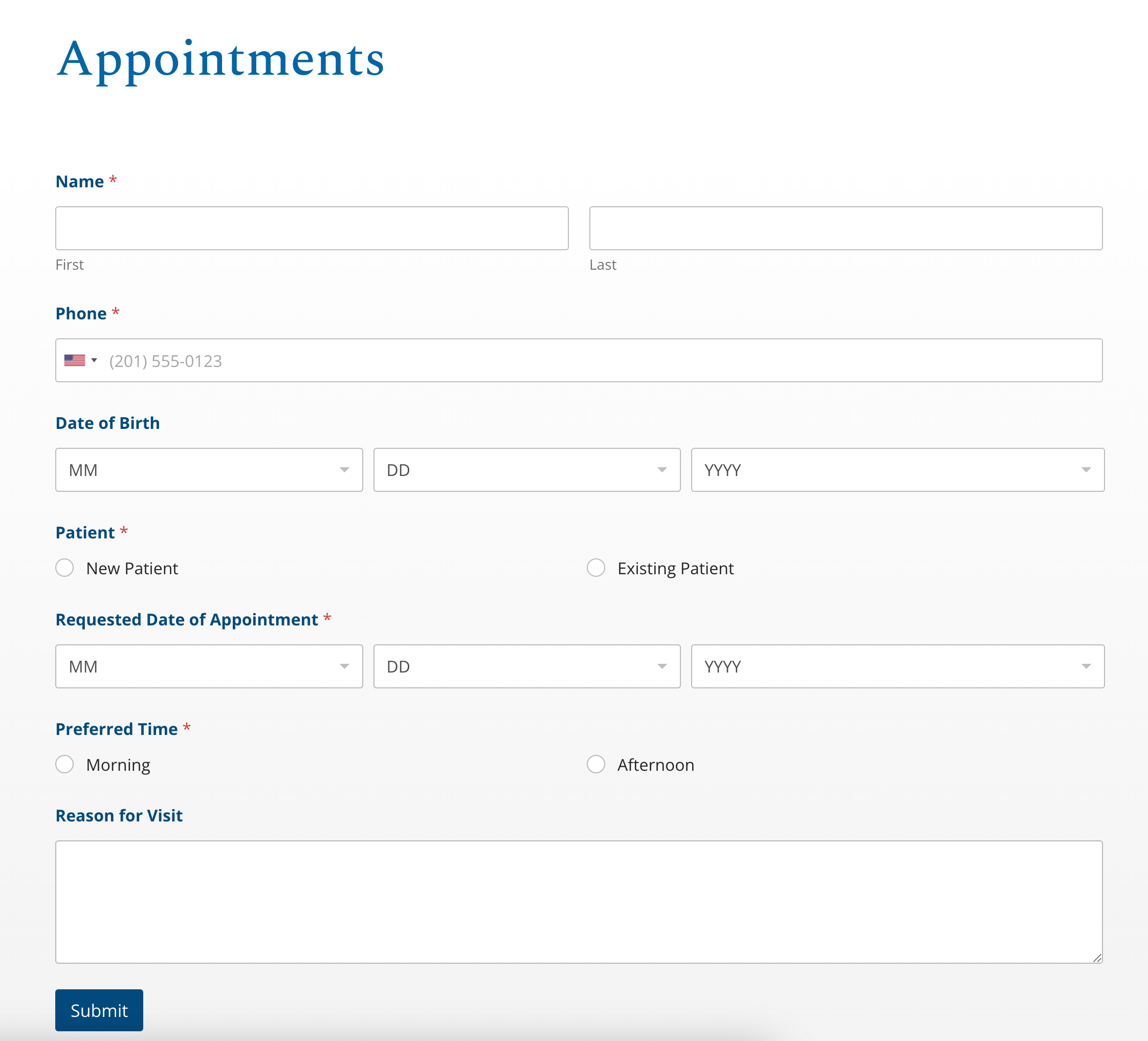 Appointments | Eldorado Family Medicine
